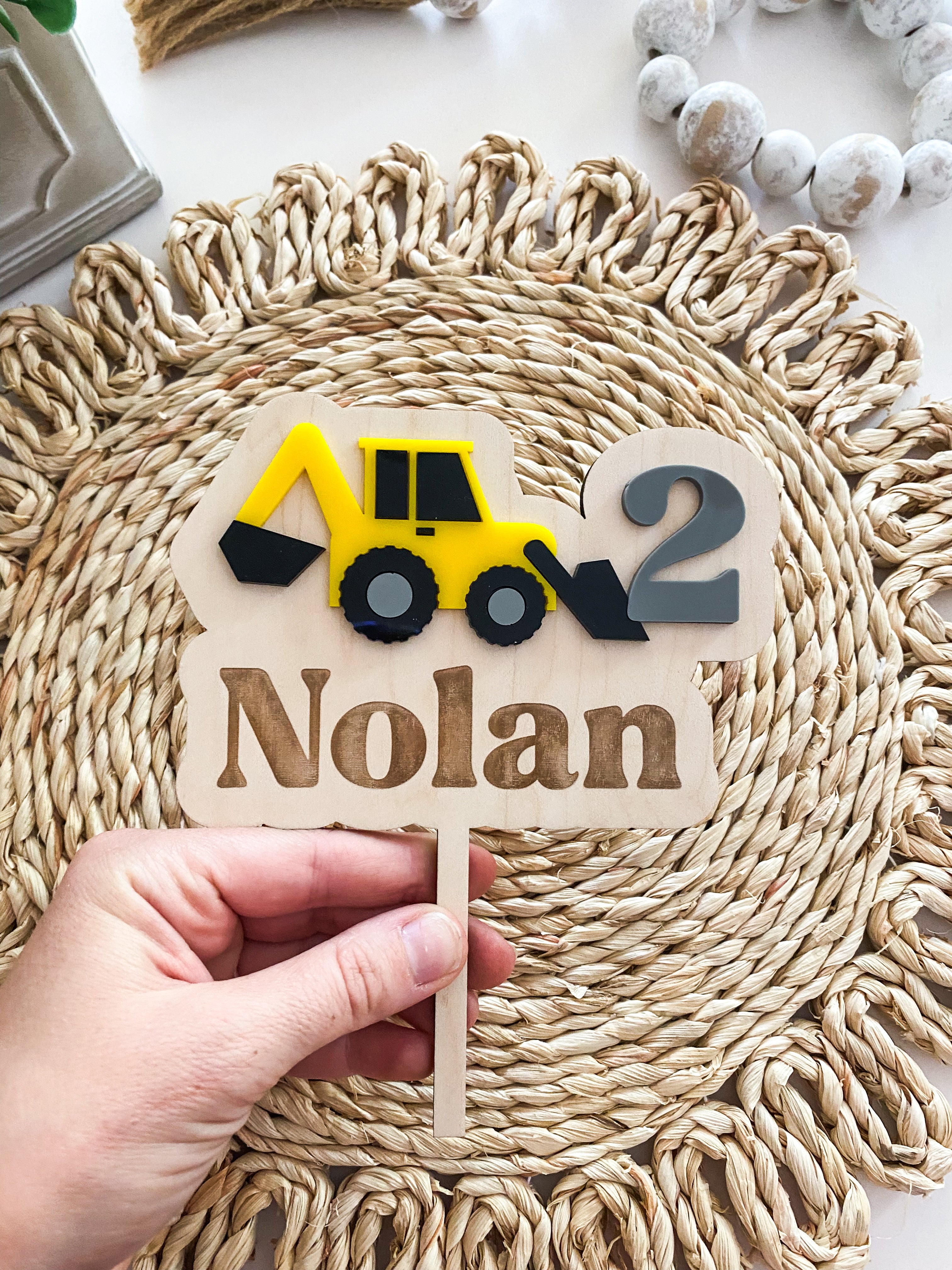 Construction Vehicle Cake Topper – TheLedgeWorks